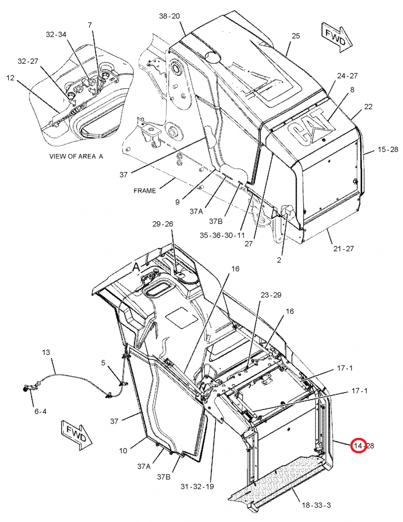 Caterpillar Bumper As 3628135 - Caterpillar JCB Komatsu Newholland ...
